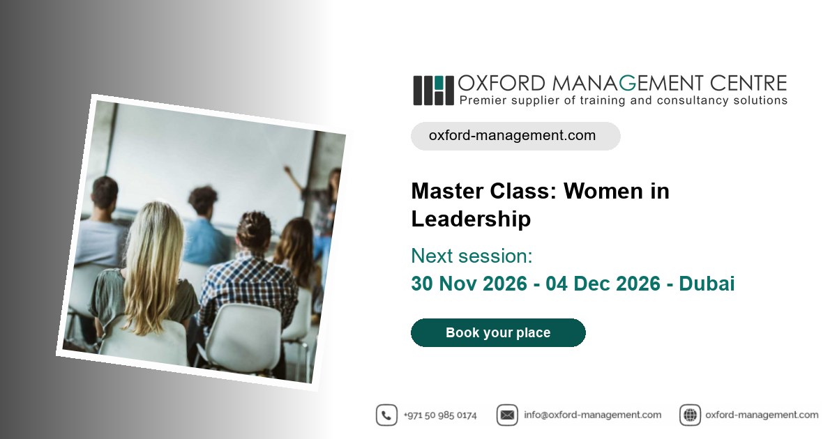 Master Class: Women in Leadership Training Course