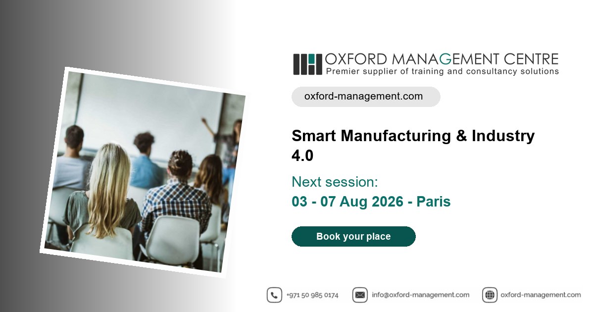 Smart Manufacturing & Industry 4.0 Training Course