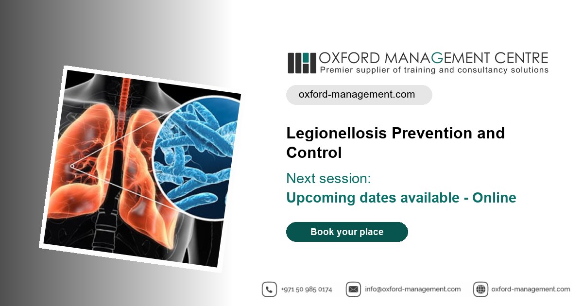 Legionellosis Prevention and Control online training course