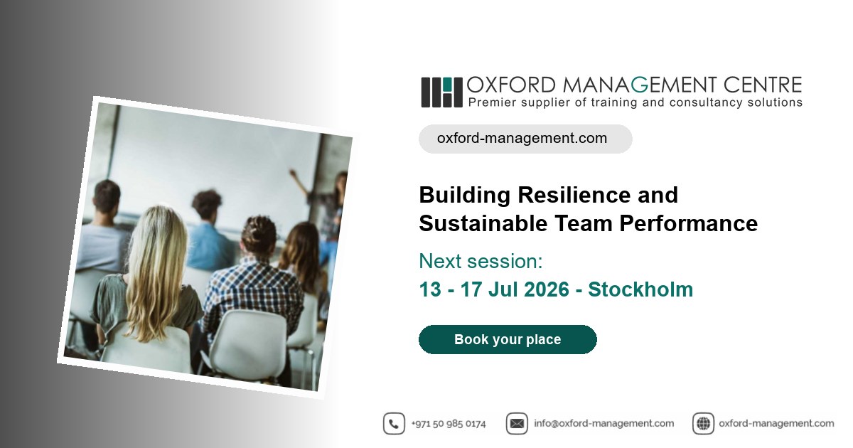 Building Resilience and Sustainable Team Performance Training Course