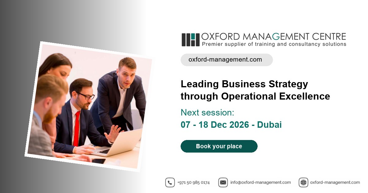 Leading Business Strategy through Operational Excellence Training Course