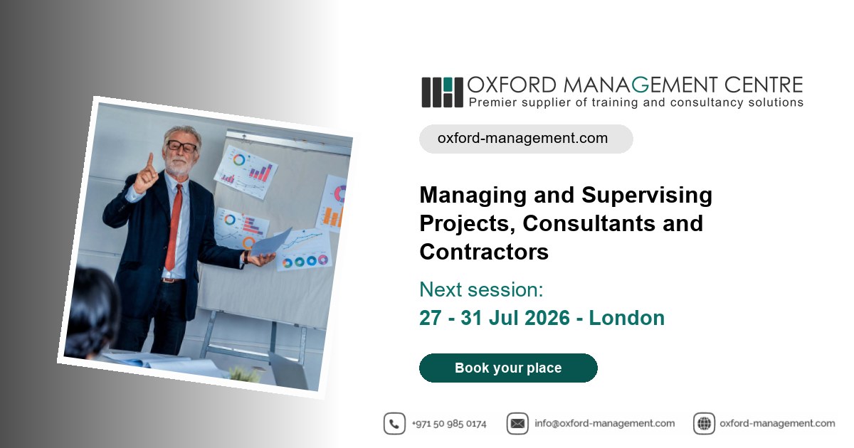 Managing and Supervising Projects, Consultants & Contractors Training ...