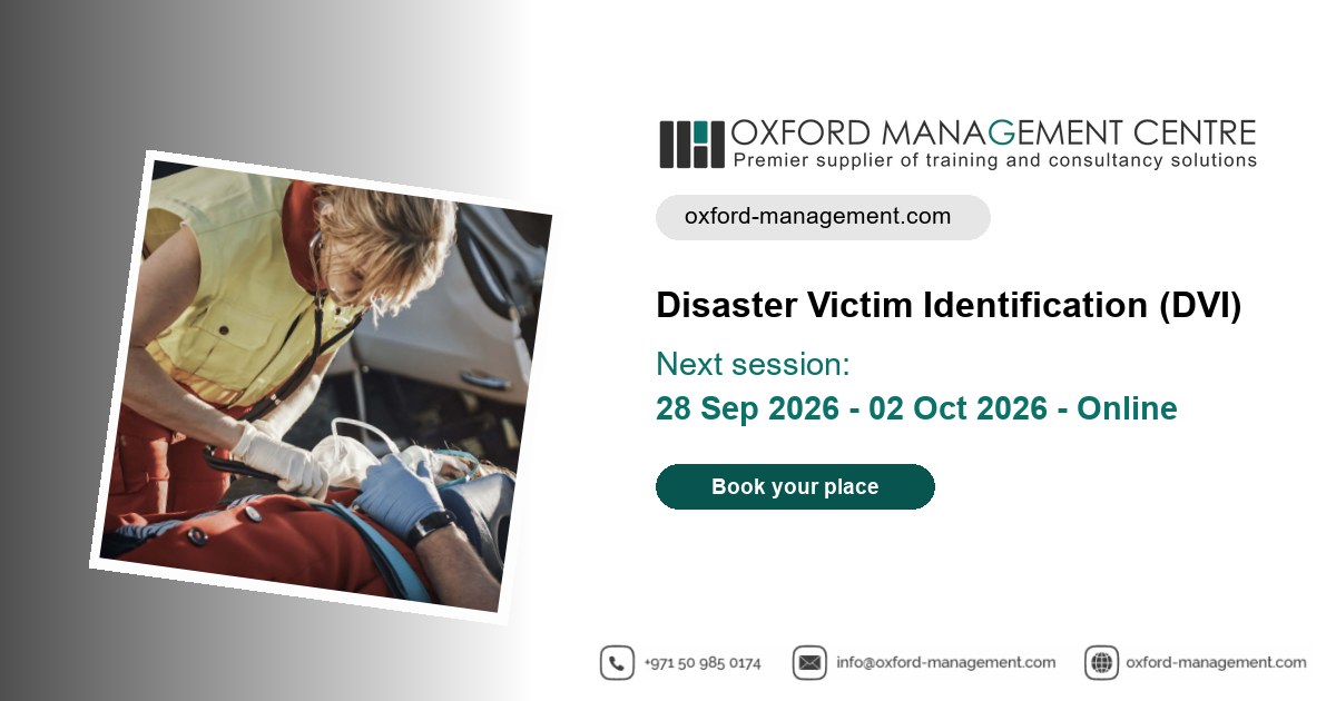 Disaster Victim Identification (DVI) | 5-Day Police and Law Training Course