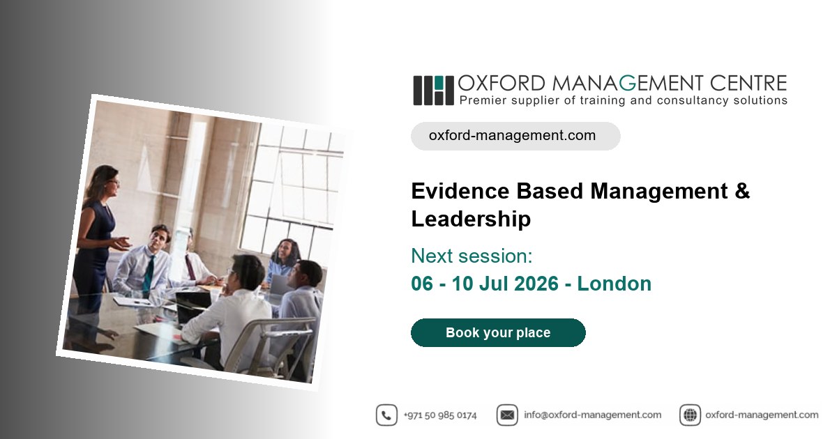 Evidence Based Management & Leadership | 5-Day Training