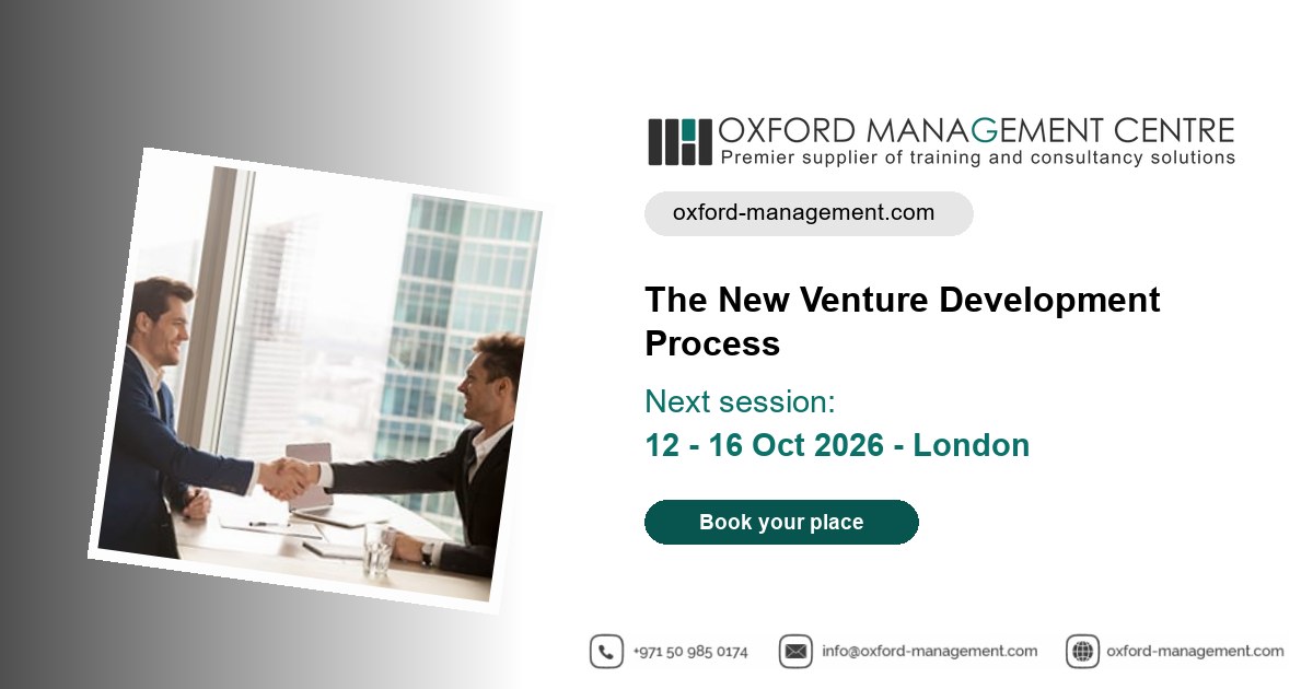 The New Venture Development Process Training Course