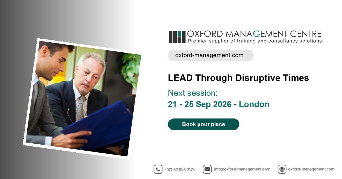 LEAD Through Disruptive Times Training Course
