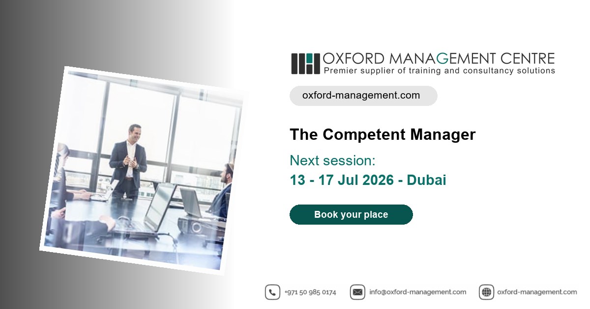 The Competent Manager Training Courses